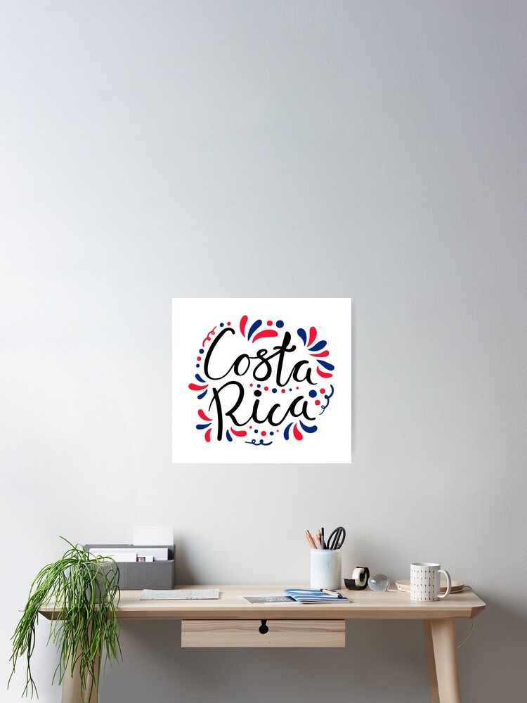 "Costa Rica letters and typical design" Poster by MarcosSolisC | Redbubble