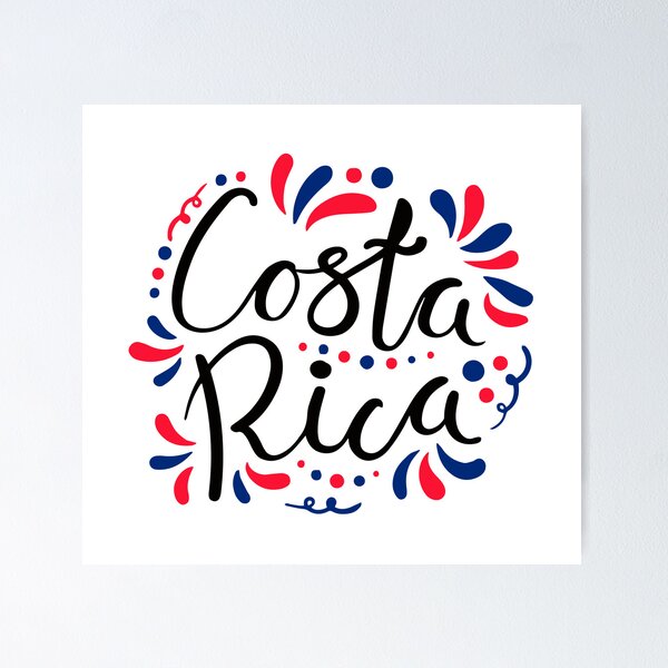"Costa Rica letters and typical design" Poster by MarcosSolisC | Redbubble