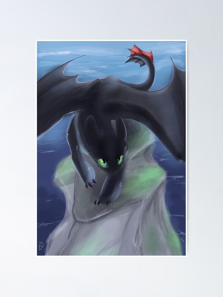 "Toothless " Poster for Sale by Surprisewolf | Redbubble