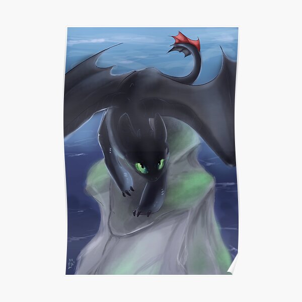 "Toothless " Poster for Sale by Surprisewolf | Redbubble