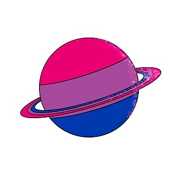 "Planet Bi" Sticker for Sale by seesarahsketch | Redbubble