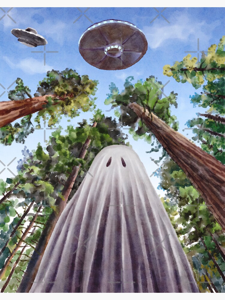 "UFO Ghost 015" Sticker for Sale by Ghosture | Redbubble