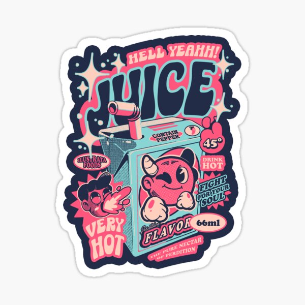 "Hell Yeah Juice" Sticker for Sale by ilustrata | Redbubble