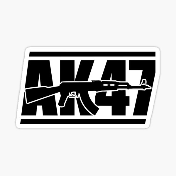 "AK47" Sticker for Sale by BurlesonAngelic | Redbubble