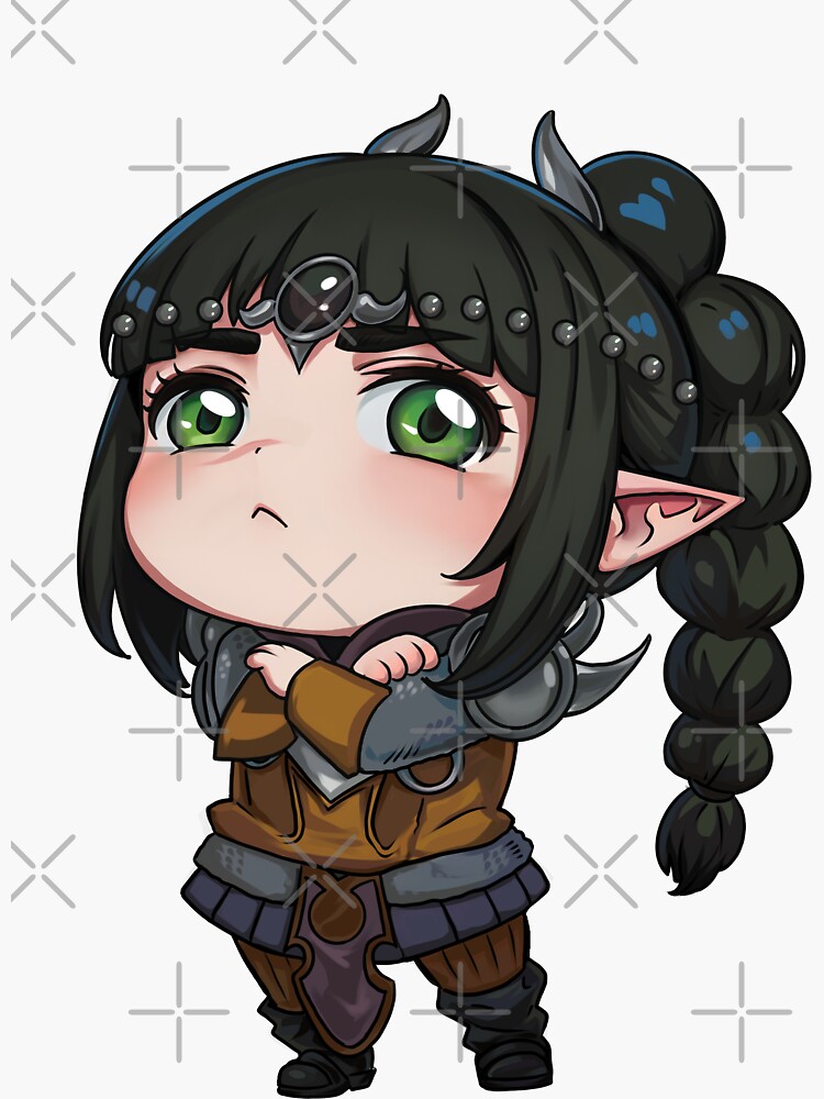 "Chibi Shadowheart" Sticker for Sale by Mistiqarts | Redbubble