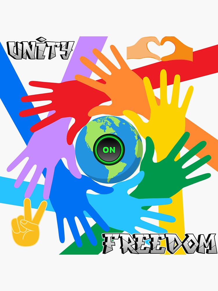 "Peace, Love, Freedom, and Unity Design: Embrace Earth's Harmony ...