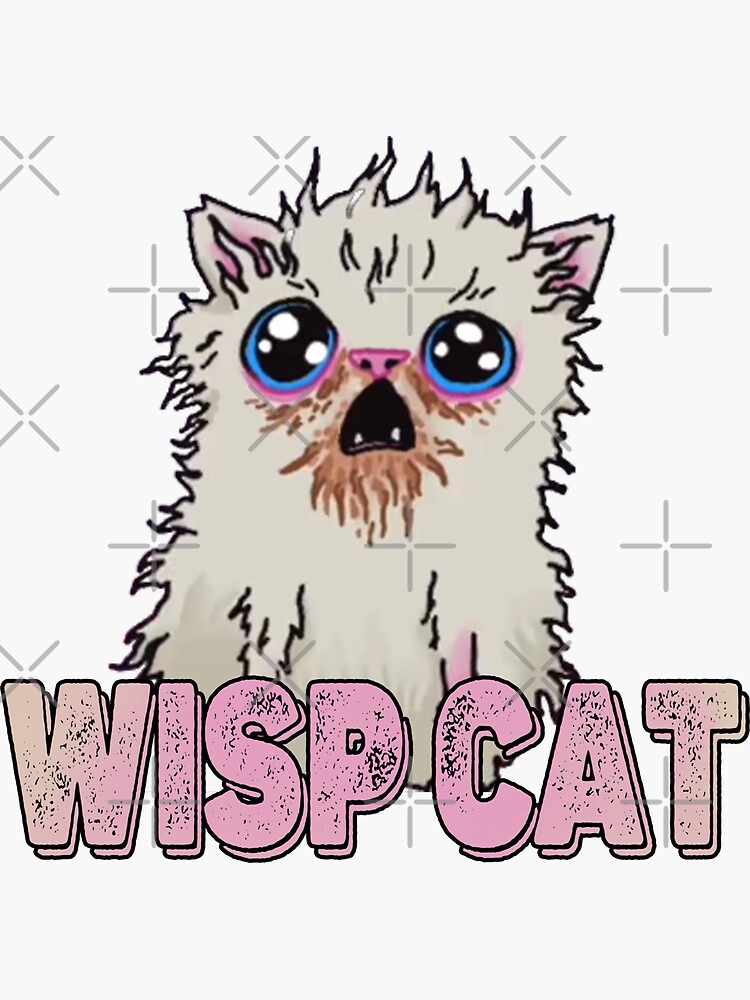 "Wisp Cat" Sticker for Sale by momando | Redbubble