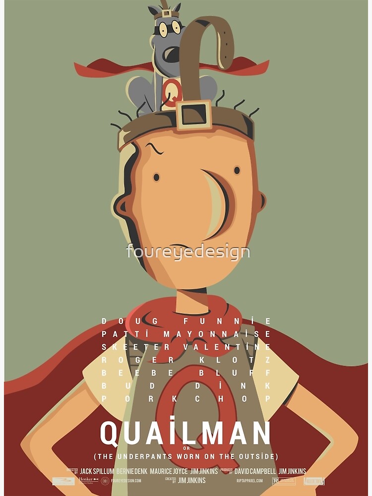"quailman movie poster" Art Print for Sale by foureyedesign | Redbubble