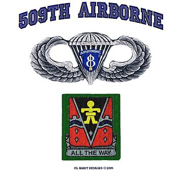 "THE 5 ARROWS 509th AIRBORNE" Sticker for Sale by OLKOOTDESIGNS | Redbubble