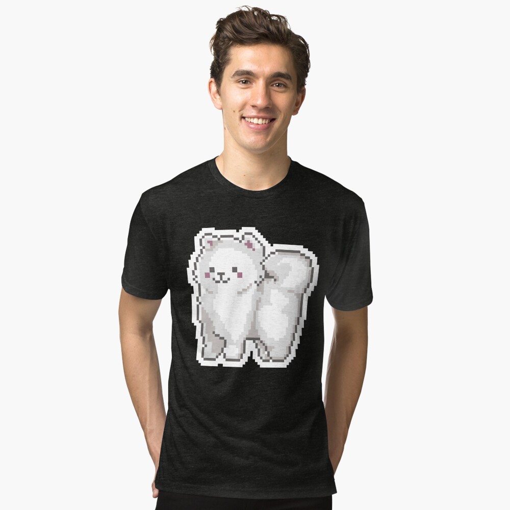 "Pixel Dog Samoyed - 8-Bit Pixel Art Samoyed Dog" Sticker for Sale by ...