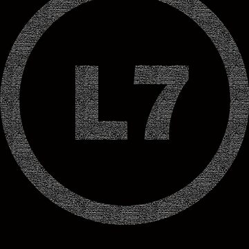 "L7 logo" Sticker for Sale by LURIACOVINGTOA | Redbubble