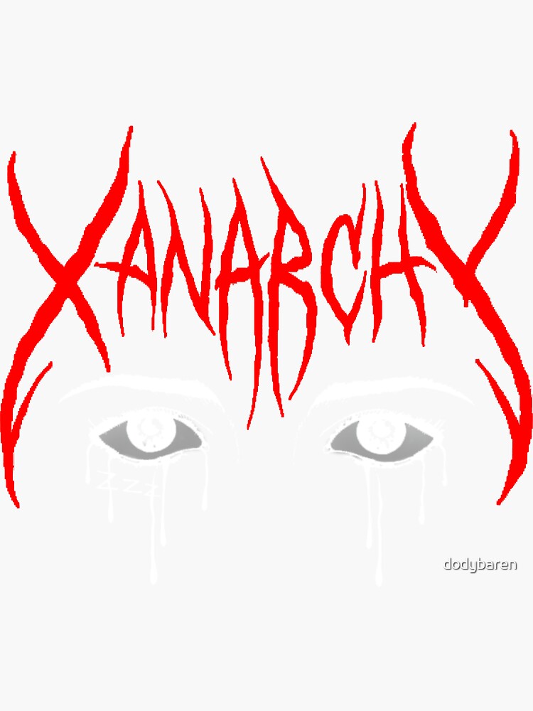 "Xanarchy" Sticker by dodybaren | Redbubble
