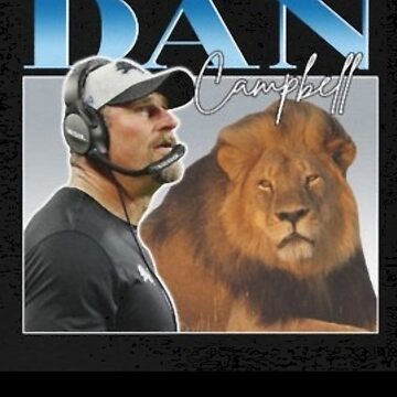 "dan campbell" Sticker by JaLaute | Redbubble