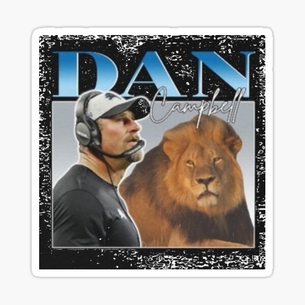 "dan campbell" Sticker by JaLaute | Redbubble