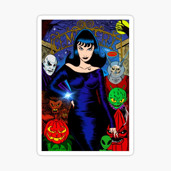 "Tarantula Ghoul y Los Monstros" Sticker for Sale by DrAtomicThunder ...