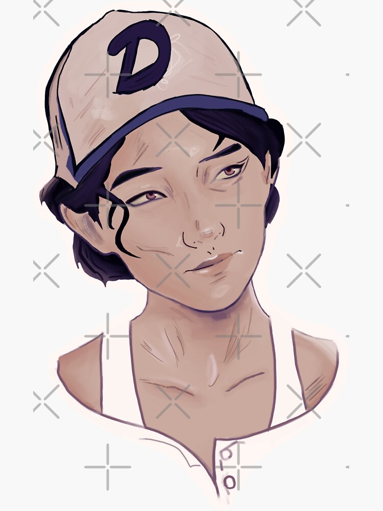 "Clementine The Walking Dead" Sticker for Sale by evalis23 | Redbubble