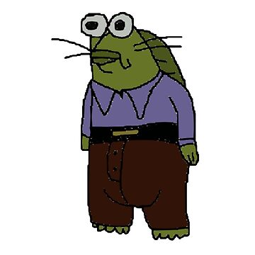 "badly drawn catfish from spongebob " Sticker for Sale by wormyart ...