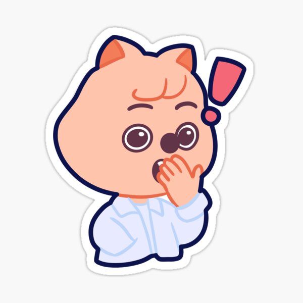 "STRAY KIDS (SKZOO) Han Quokka Shocked " Sticker for Sale by ...