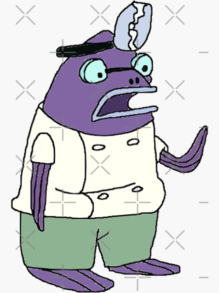 "badly drawn spongebob doctor " Sticker for Sale by wormyart | Redbubble