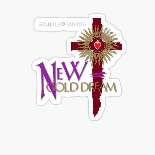 "Simple Minds New Gold Dream 40 Premium" Sticker by ChanningPaulson ...