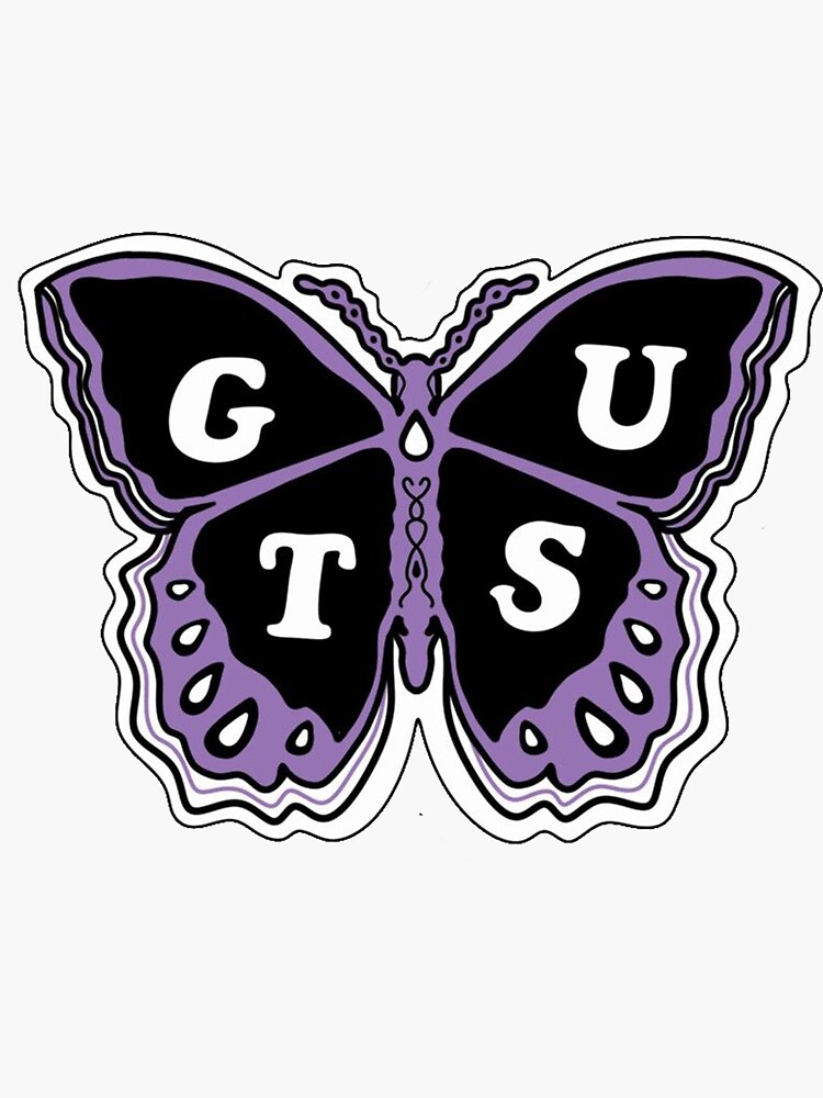 "Guts : Butterfly" Sticker for Sale by amandaroddeli | Redbubble