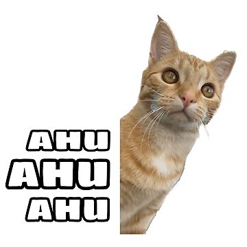 "Ahu Ahu Ahu " Sticker for Sale by Kitty Shinanigans | Redbubble