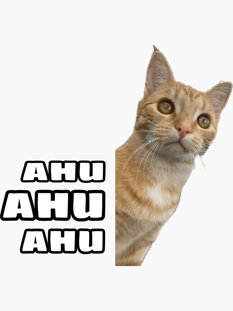 "Ahu Ahu Ahu " Sticker for Sale by Kitty Shinanigans | Redbubble