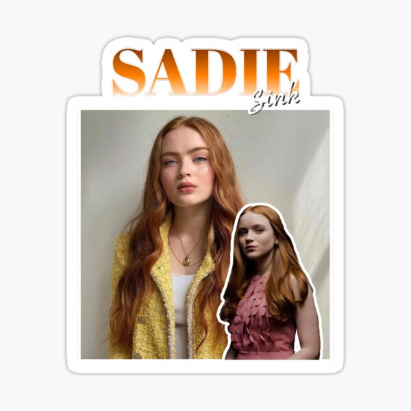 "Sadie Sink (1)" Sticker for Sale by ThecoPotts83 | Redbubble