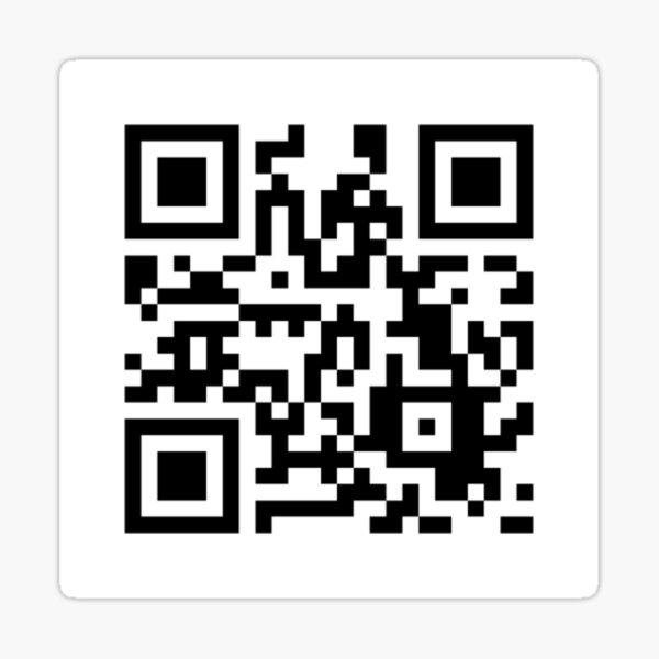 "meme QR code" Sticker for Sale by sarahamanning | Redbubble