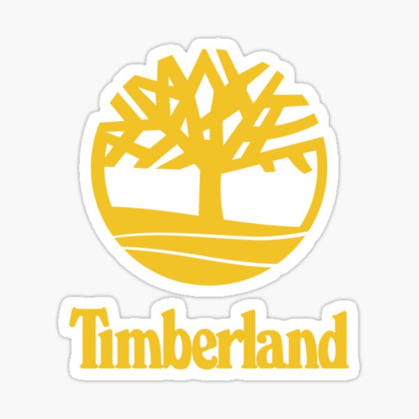 "Golden Timberland logo" Sticker by MccoyParisho | Redbubble