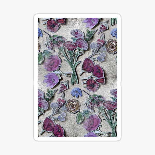 "Flower Collage" Sticker by MJDiesl | Redbubble