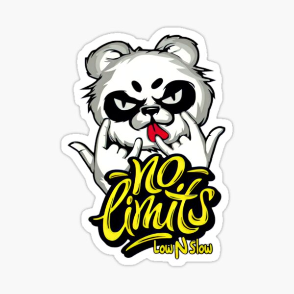"Panda No Limits" Sticker for Sale by BomboStore | Redbubble