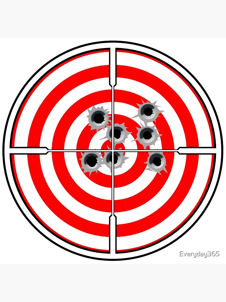 "Group Therapy Gun Humor Target Practice Sniper Reticle" Poster for ...