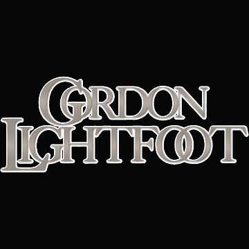 "Gordon Lightfoot logo" Sticker by CoralineHewitt | Redbubble