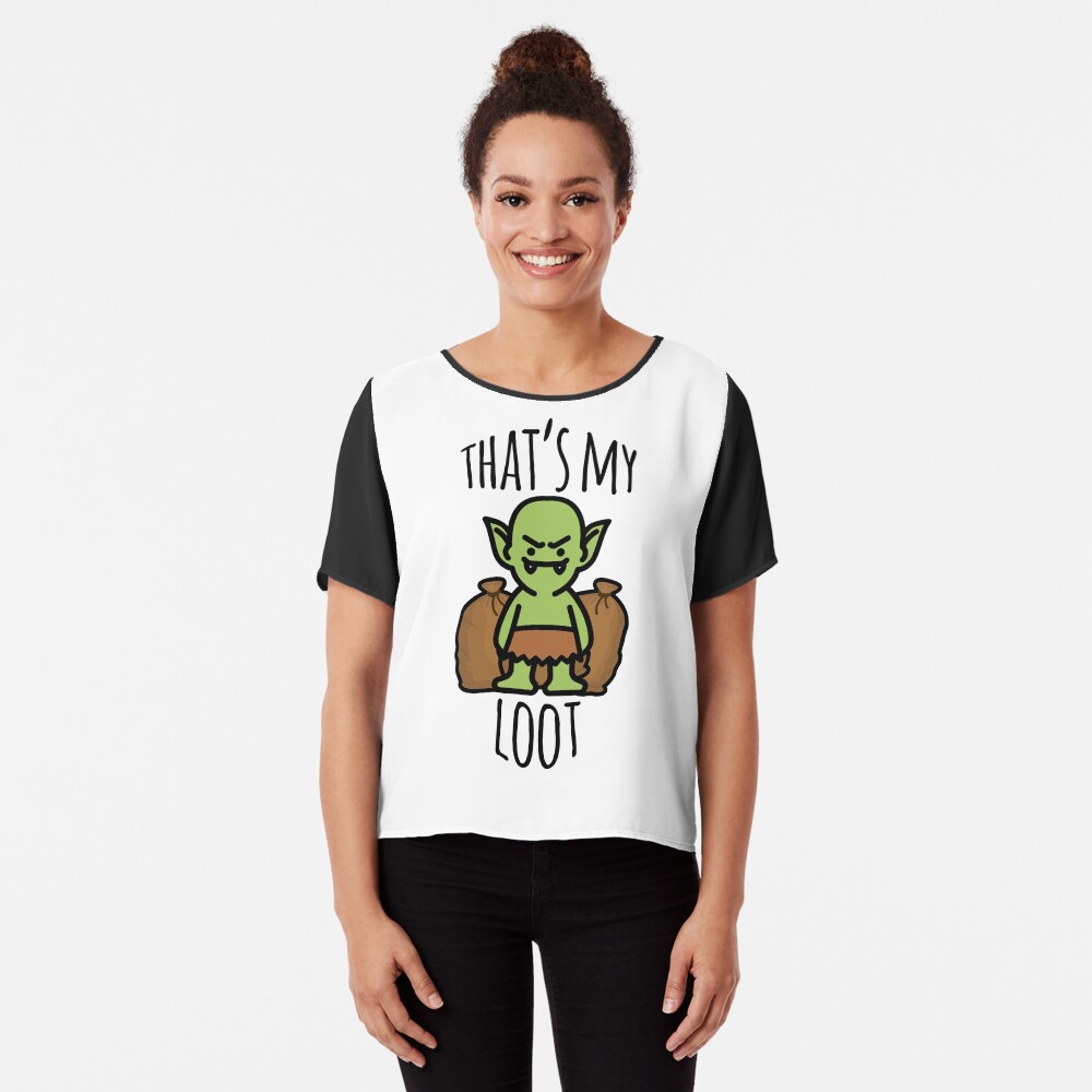 "That's my loot goblin" Sticker for Sale by Wojtan | Redbubble