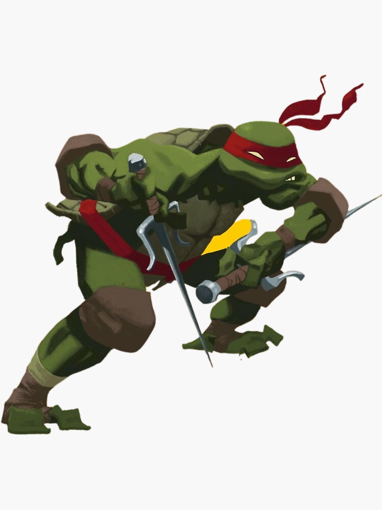 "Ninja Turtles Raphael in cage ," Sticker for Sale by Ewelermann ...
