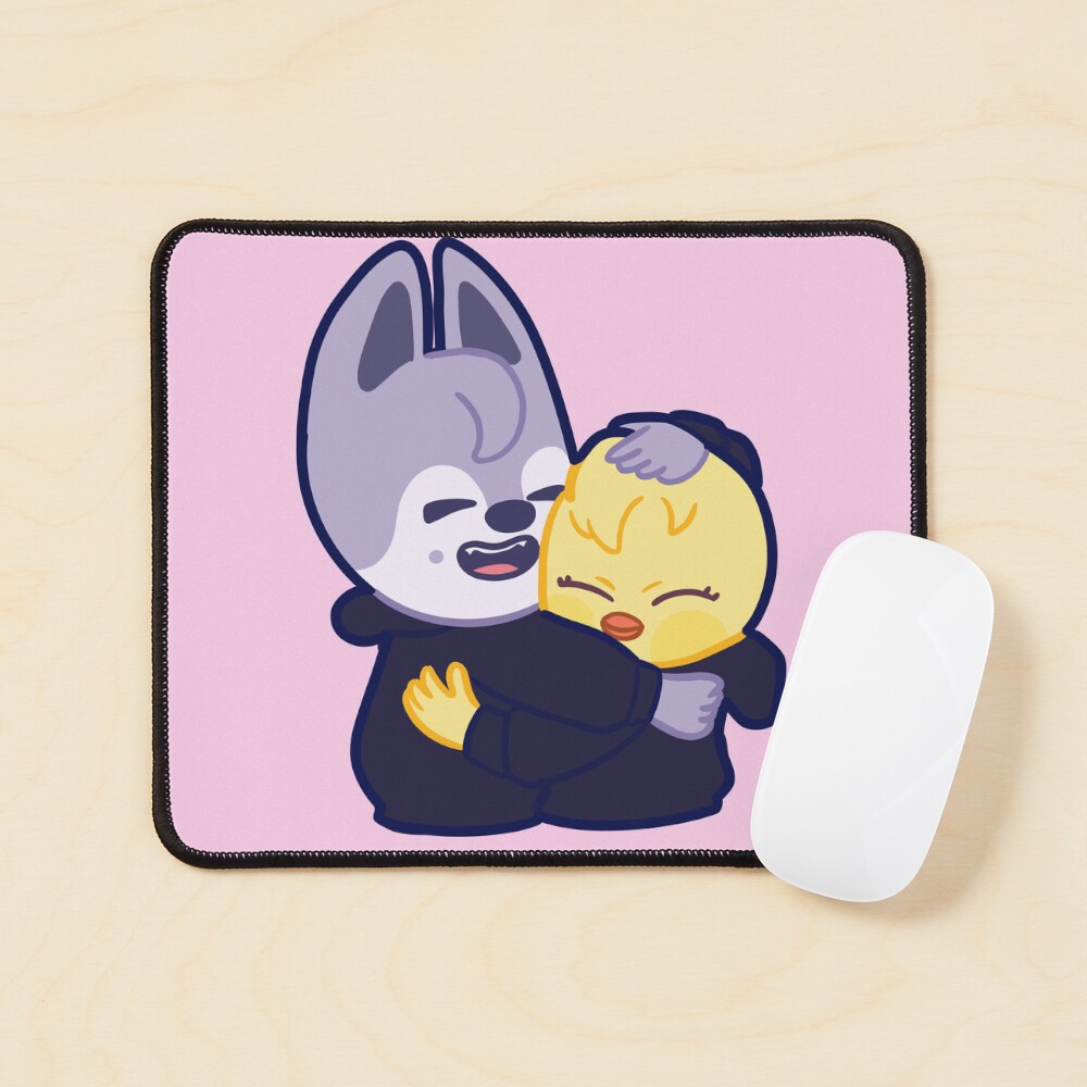 "STRAY KIDS (SKZOO) WolfChan And Bbokari Hug " Sticker for Sale by ...