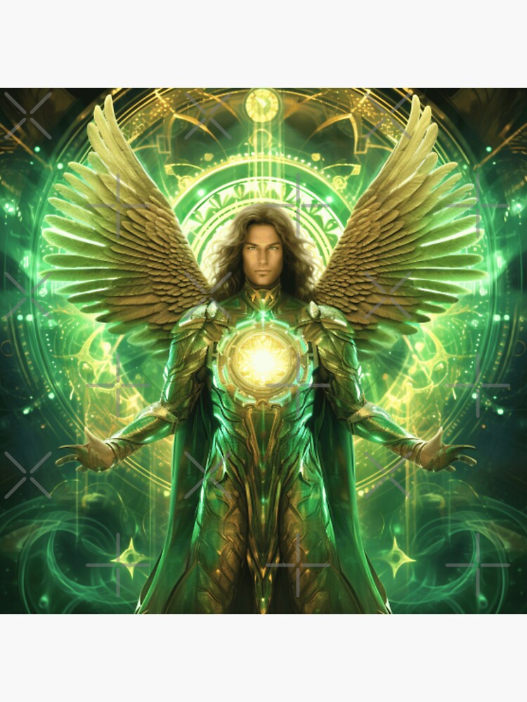 "Archangel Raphael Series Fantasy" Sticker for Sale by Divine-Arts ...