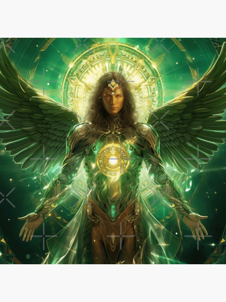 "Archangel Raphael Series - Fantasy " Sticker for Sale by Divine-Arts ...