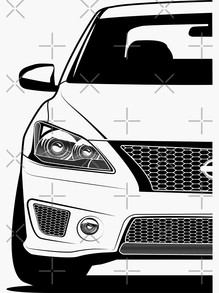 "Sentra 2014" Sticker for Sale by MeiArtCircle | Redbubble