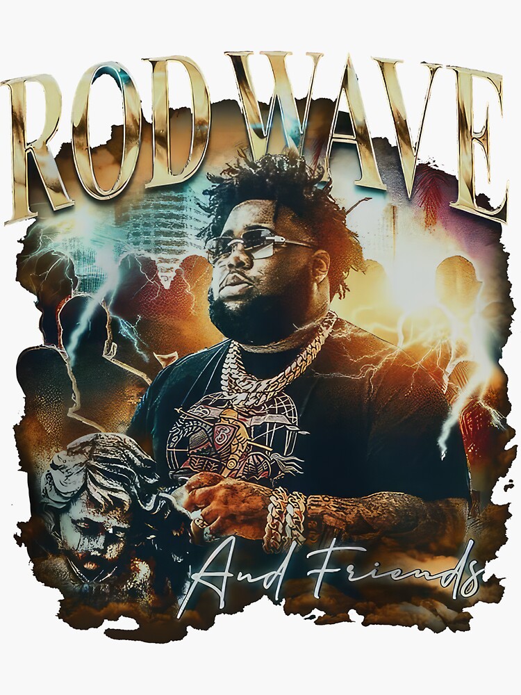 "Rod Wave Rap 90s" Sticker for Sale by JosephFinleyoe | Redbubble