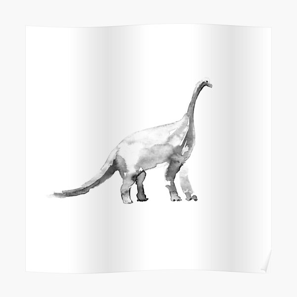 "Diplodocus." Poster by SashaIvv | Redbubble