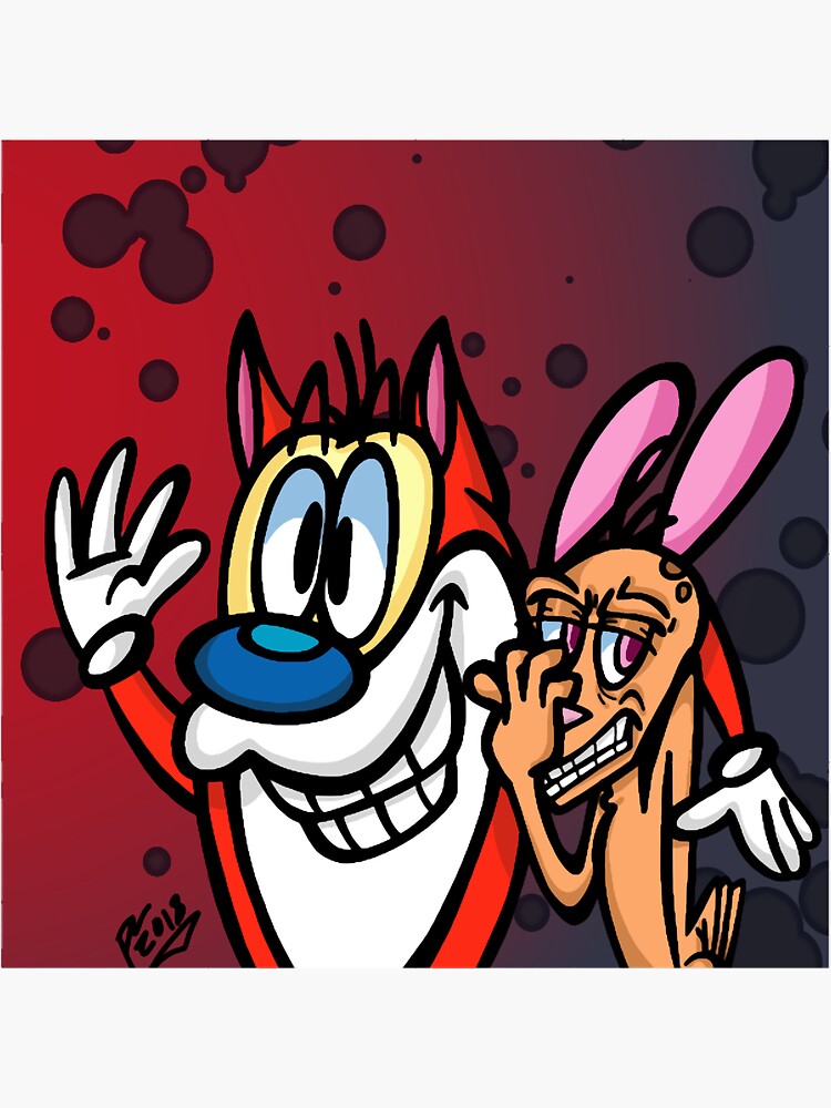 Amazing Ren And Stimpy Eediot Green Goo Laminated Sticker, 45% OFF