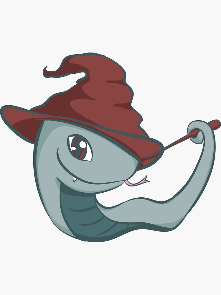 "Snake Wizard" Sticker by CreatedByFran | Redbubble