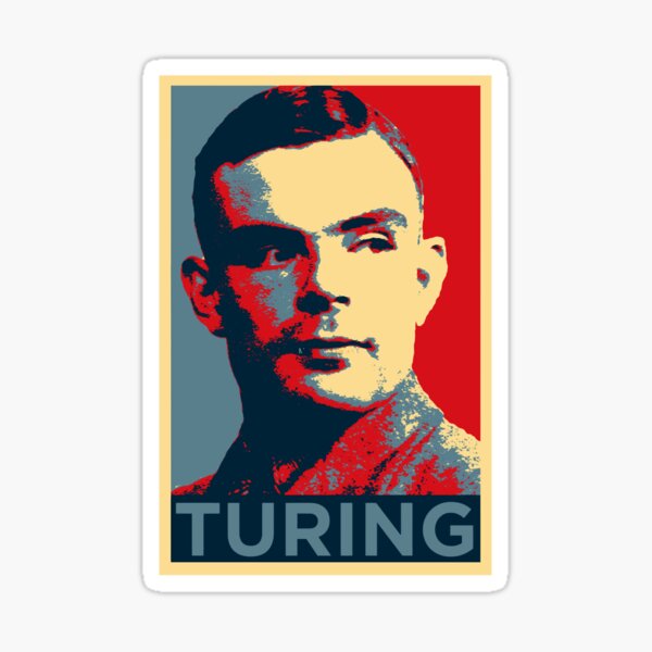 " Alan turing, turing, andy wahrol, pop art" Sticker for Sale by fo ...