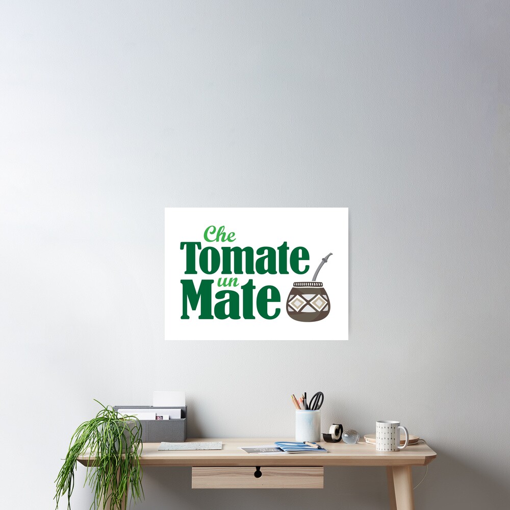 "Tomate un Mate (Green)" Sticker for Sale by NOYAgraphics | Redbubble