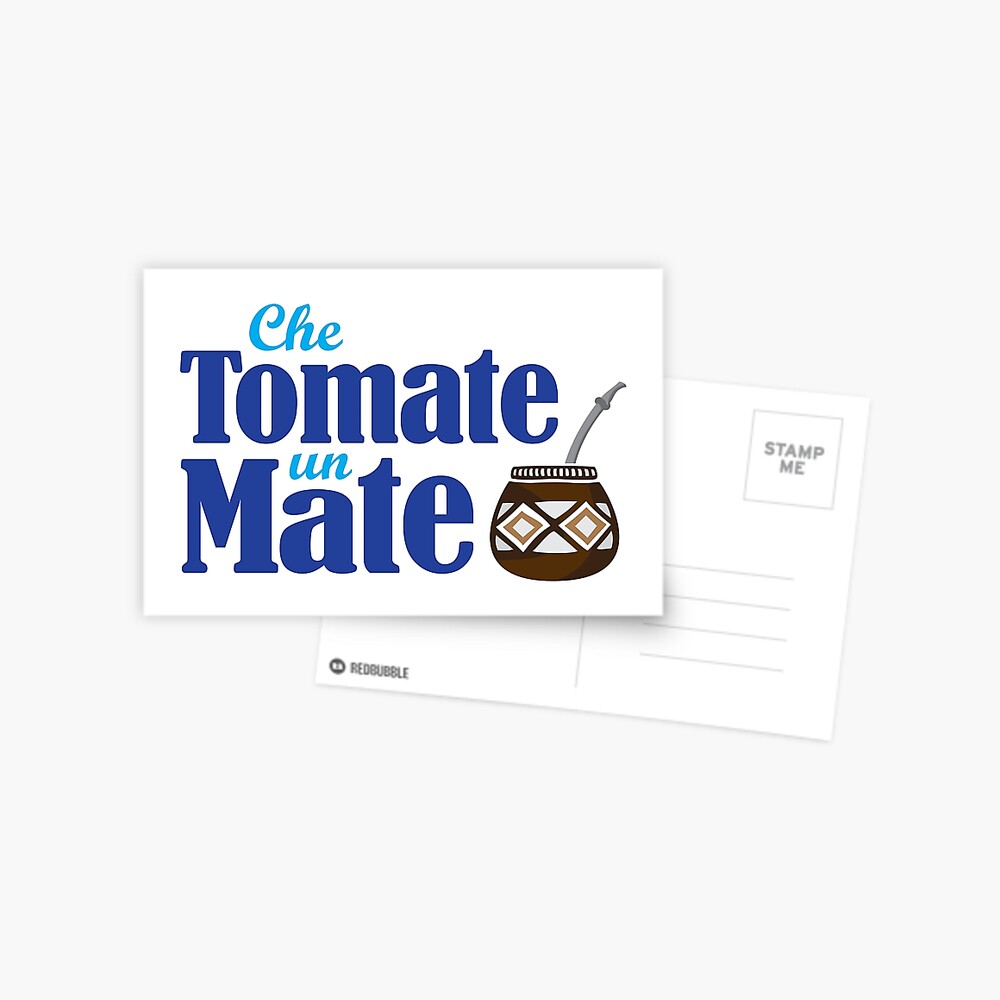 "Tomate un Mate (Blue)" Sticker for Sale by NOYAgraphics | Redbubble