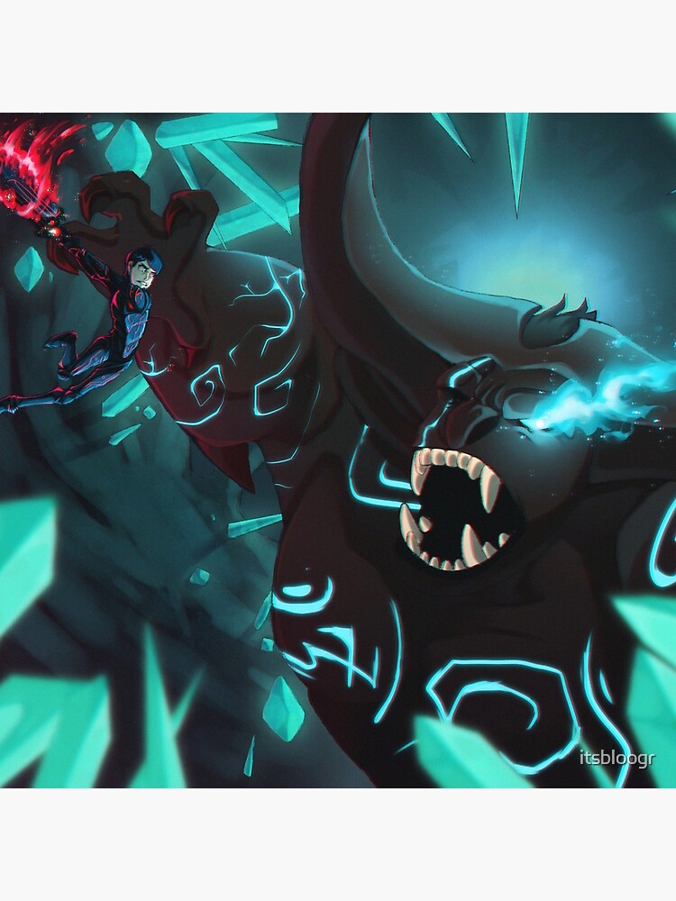 "Jim vs Gunmar" Acrylic Block for Sale by itsbloogr | Redbubble