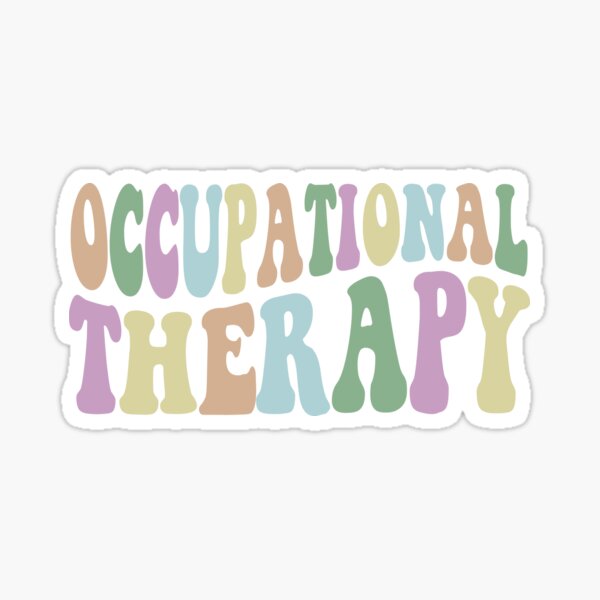 "Occupational Therapy OT Therapist OT Month Groovy" Sticker by ...