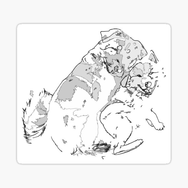 "Sleeping dogs" Sticker for Sale by Tokke2 | Redbubble